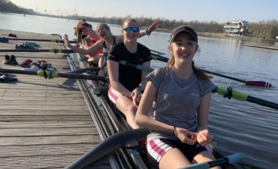 Rowing on Hazewinkel Lake | News | Bedford Girls' School