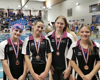 Swimmers Claim Bronze | News | Bedford Girls' School